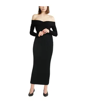 Max Mara Knitted Pencil Skirt - Black