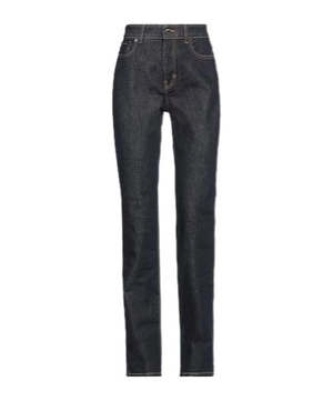 Max Mara Dark Wash Tapered Jeans - Black