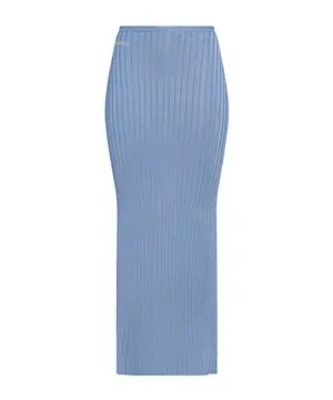Marni Ribbed Knit Maxi Skirt With Slit