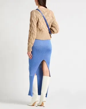 Marni Ribbed Knit Maxi Skirt With Slit