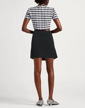 Max Mara Zipper Pleated Mini Skirt