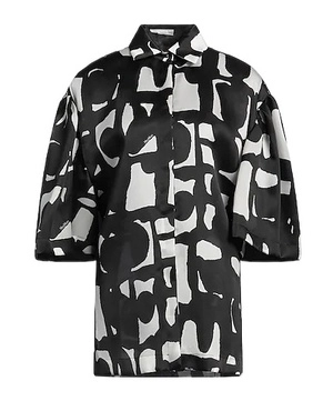 Max Mara Loose Color-blocked Shirt - Black