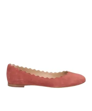 Chloé Simple Round-toe Flat Shoes - Brown