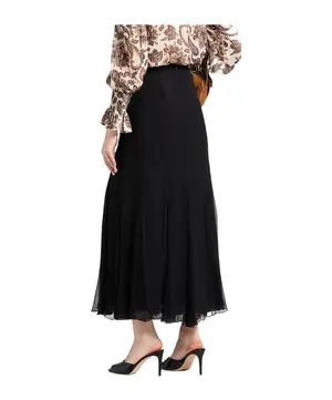 Chloé Solid-color Chiffon A-line Skirt
