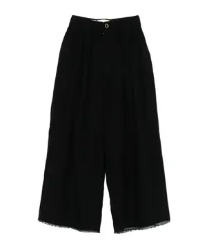 UMA WANG Belt Loops Slacks - Black