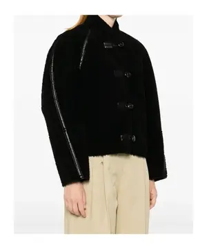 LOW CLASSIC Fur And Faux Leather Jacket