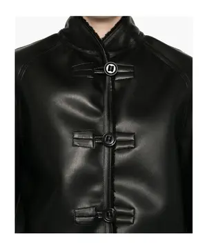 LOW CLASSIC Fur And Faux Leather Jacket