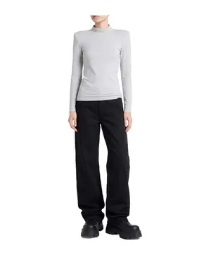 Balenciaga Solid-color Long-sleeved T-shirt