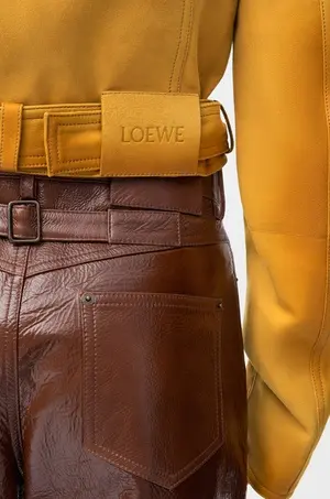 Loewe Cropped Suede Lambskin Jacket
