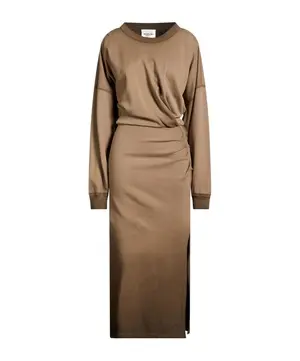 Isabel Marant Étoile Solid Color Long Sleeve T-shirt Dress - Brown