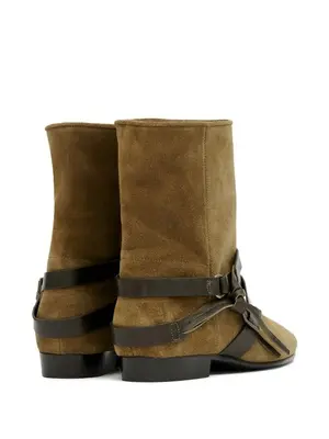 Isabel Marant Étoile Rejen Boots With Leather Straps And Tassel Detail - Brown
