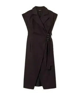 TWINSET Double-breasted Dress With Side Buckle Detail