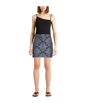 Max Mara Floral Jacquard Mini Skirt