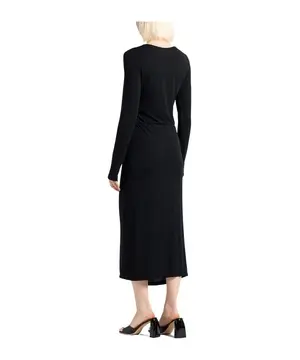 Isabel Marant Étoile Long-sleeved Gathered Dress With Slit