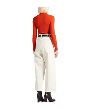 Saint Laurent Ribbed Turtleneck Knit Top