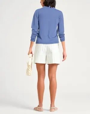 Max Mara Solid Color Knitted Turtleneck Top