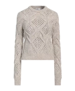 Sportmax Long-sleeve Crew Neck Sweater - Nude