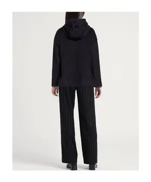 Max Mara Hooded Short Coat - Black