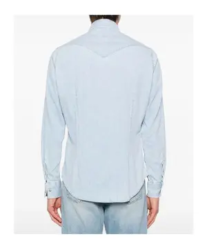 Eleventy Double-pocket Denim Shirt