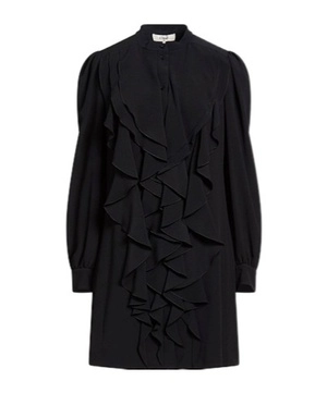 Chloé Solid Color Shirt Dress - Black