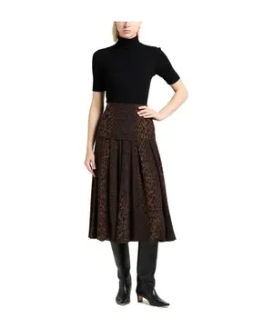 Balenciaga High-waisted Leopard-print Midi Skirt