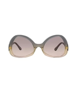 Marni Two-tone Geometric Frame Sunglasses - Nude