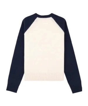 SPORTY  RICH Sporty & Rich Embroidered Raglan Sleeve Sweater