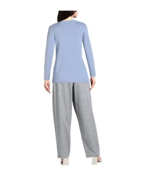 Max Mara Solid Color Lightweight Cashmere Knit Sweater