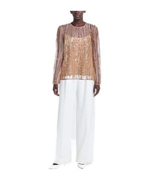 Max Mara Solid Color Long-sleeve Top