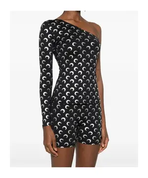 MARINE SERRE Moon-printed Asymmetric Top