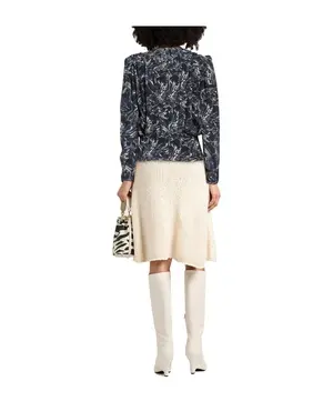 Isabel Marant Étoile Marble-print Long-sleeve Blouse