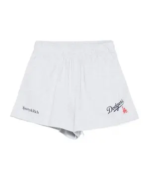 SPORTY  RICH Sporty & Rich "dodgers" Logo Print Shorts
