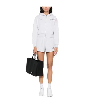 SPORTY  RICH Sporty & Rich "dodgers" Logo Print Shorts