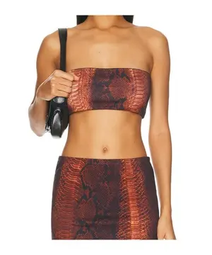 JEAN PAUL GAULTIER Printed Ribbed Bra - Multicolor