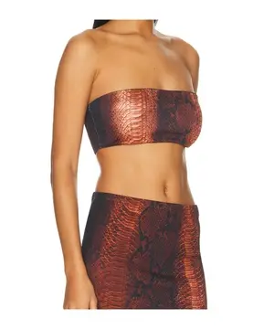 JEAN PAUL GAULTIER Printed Ribbed Bra