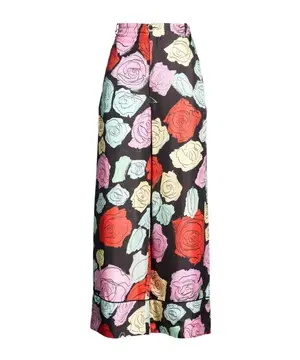 Marni Floral-print Wide-leg Twill Trousers