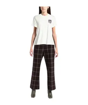 GANNI Solid Color Short-sleeved Shirt