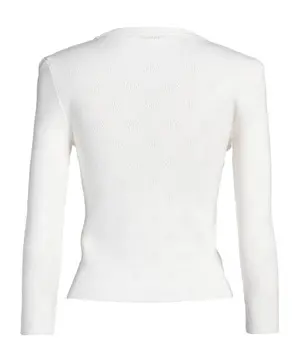 Balenciaga Fitted Knit Top With Allover Jacquard Pattern