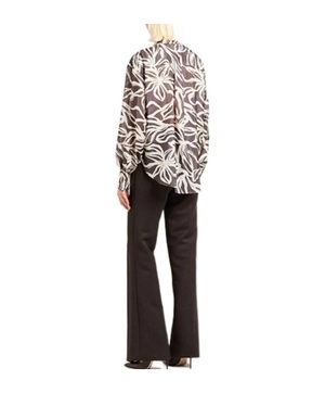 Brunello Cucinelli Two-tone Satin Long-sleeve Shirt
