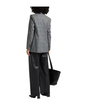 Max Mara Grey Check Blazer