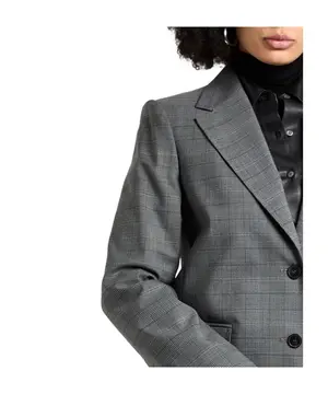 Max Mara Grey Check Blazer