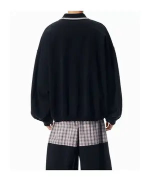 Alexander Wang Long-sleeved Polo Shirt - Black