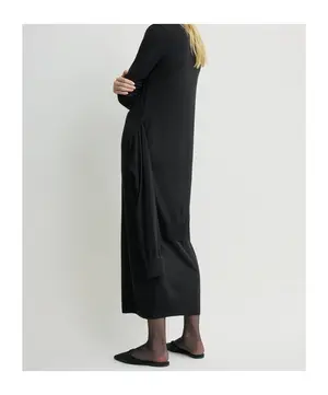 TOTEME Double Sleeve Turtleneck Midi Dress