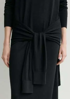 TOTEME Double Sleeve Turtleneck Midi Dress