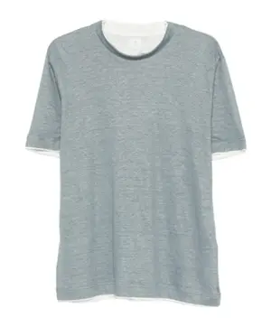 Eleventy Round Neck T-shirt - Blue