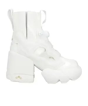 REEBOK X MAISON MARGIELA Square Toe Block Heel Ankle Boots