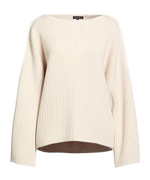 Rag & Bone Solid Color Heavyweight Wool Knit Sweater - White