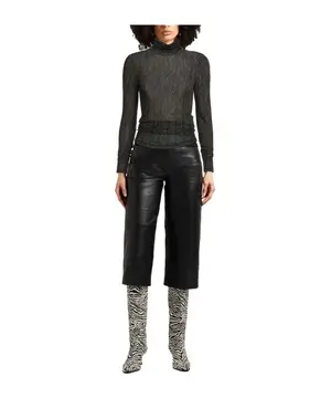 Isabel Marant Étoile Sheer Turtleneck Mesh Top
