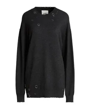 Isabel Marant Étoile Solid Color Knitting Long Sleeves - Black