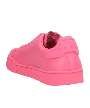 Marni Solid-colored Low-cut Leather Shoes - Pink